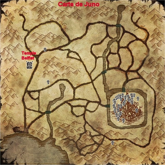 Temple Belfist ( Carte de Juno) - [ Monstre de niveau 10 à 25 ]