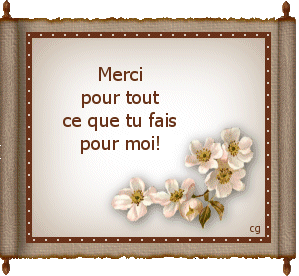 Photo blinkie parchemin gugus merci pour tout de l'album gifs animé