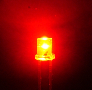 233# LED cylindrique 3mm rouge -- flat TOP LED RED , gyga bright LED | eBay